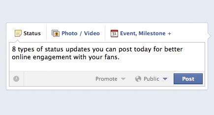 8 simple and effective Facebook Page status updates you can start using ...