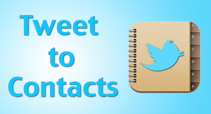 Send a tweet to your iOS contacts